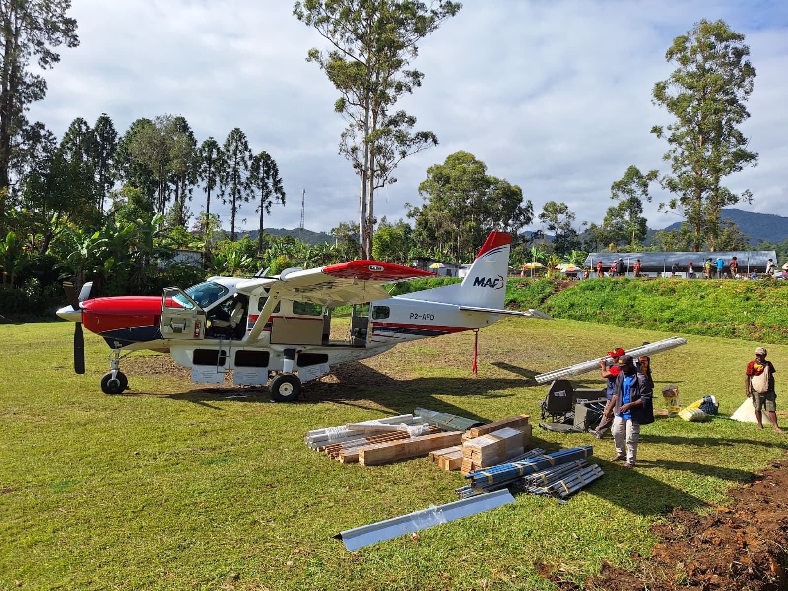 New plane delivers building materials for remote healthcare facility ...